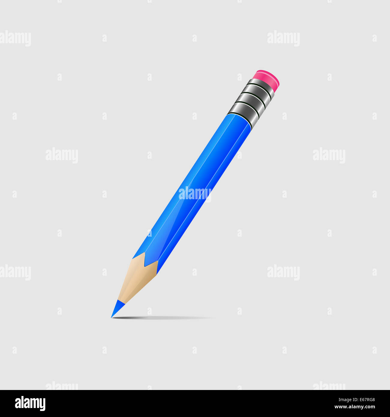 Light blue pencil Stock Photo - Alamy
