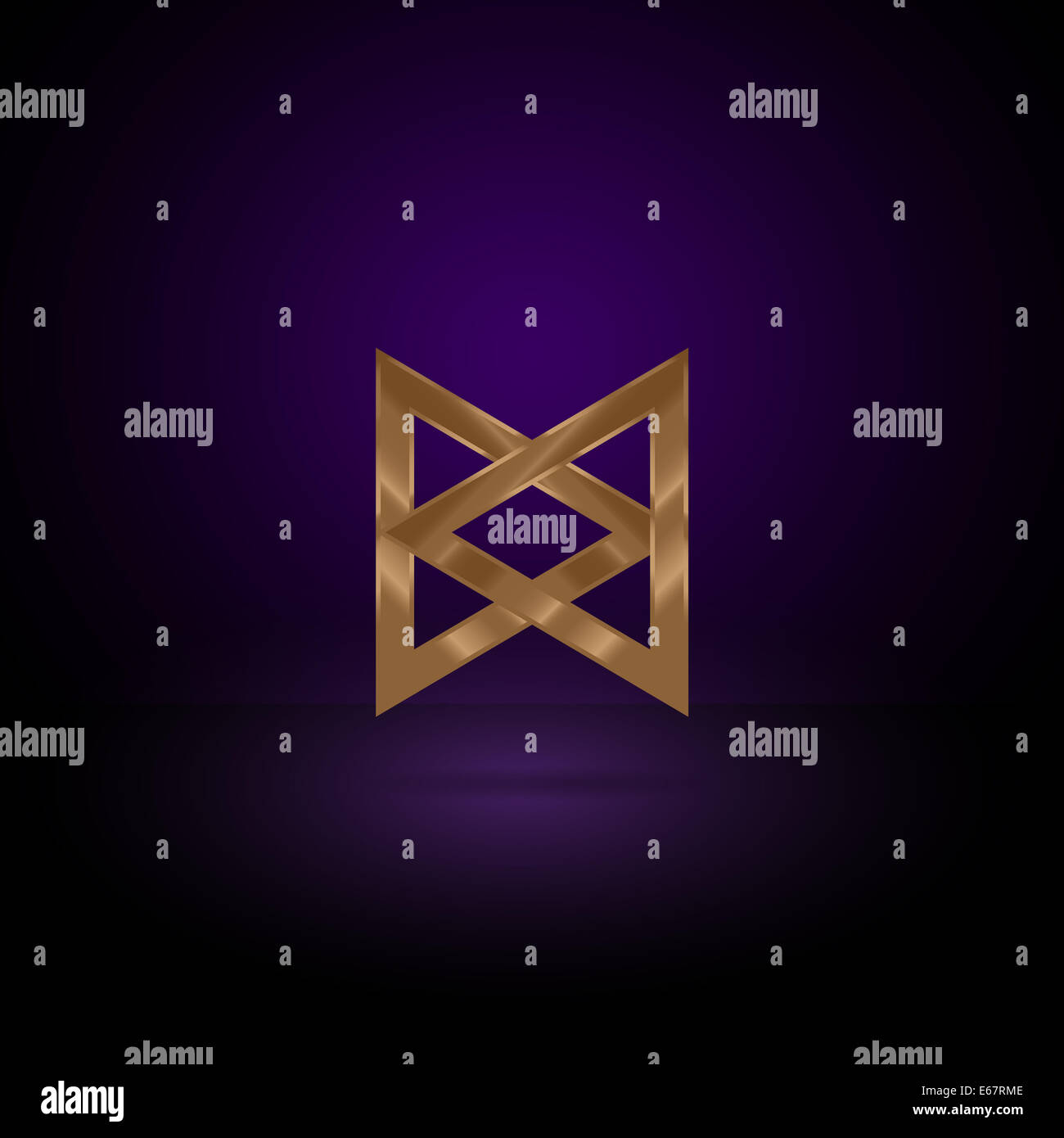 Gold metal symbol Stock Photo - Alamy