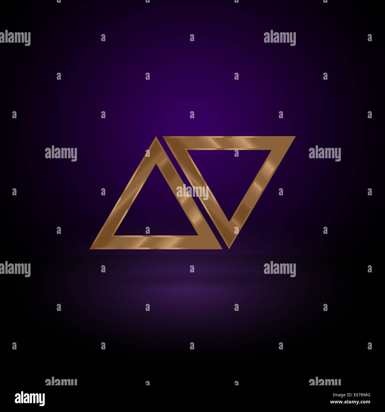 Gold metal symbol Stock Photo - Alamy