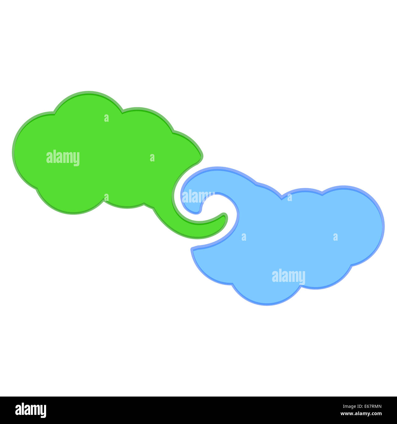 Curved cloud Cut Out Stock Images & Pictures - Alamy