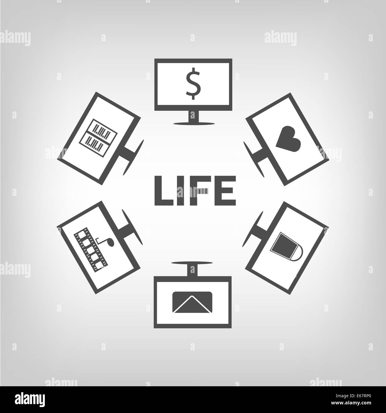 Love life monitor hi-res stock photography and images - Alamy