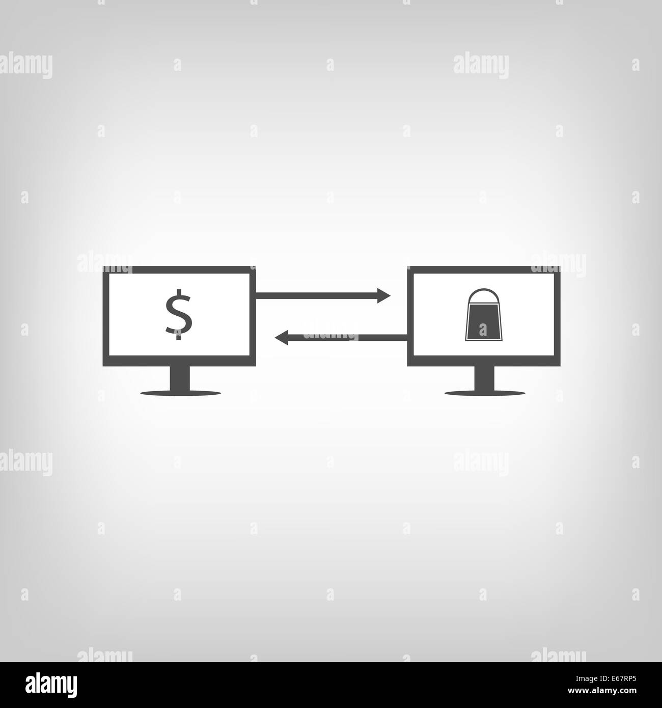 Computer screen buy online Black and White Stock Photos & Images - Alamy