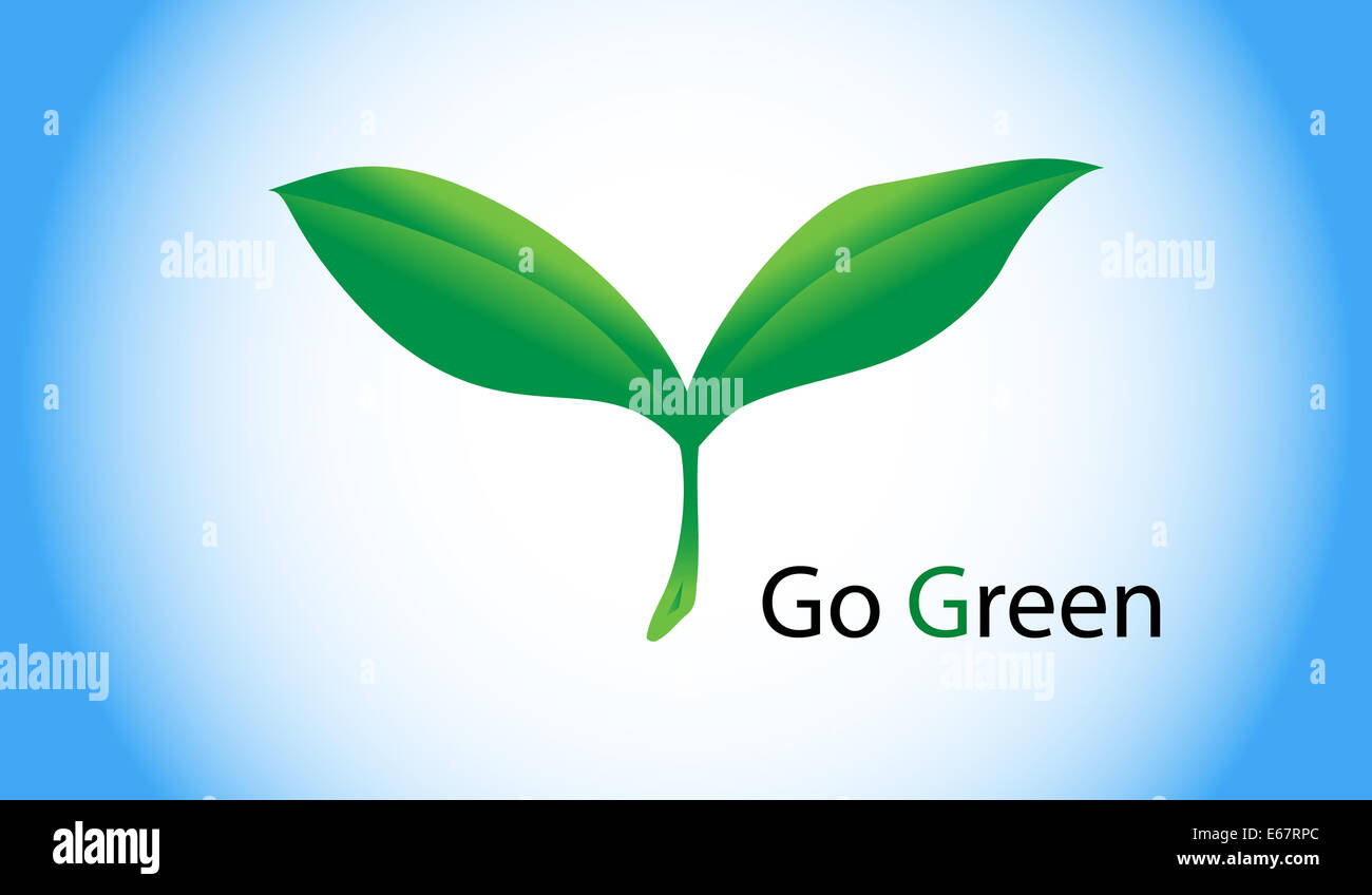 Ecology go green symbol hi-res stock photography and images - Alamy