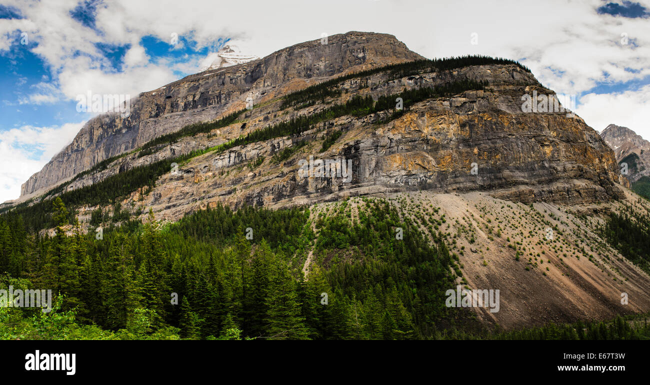 Scenic mountain hiking views, Berg Lake Trail, Mount Robson Provincial ...