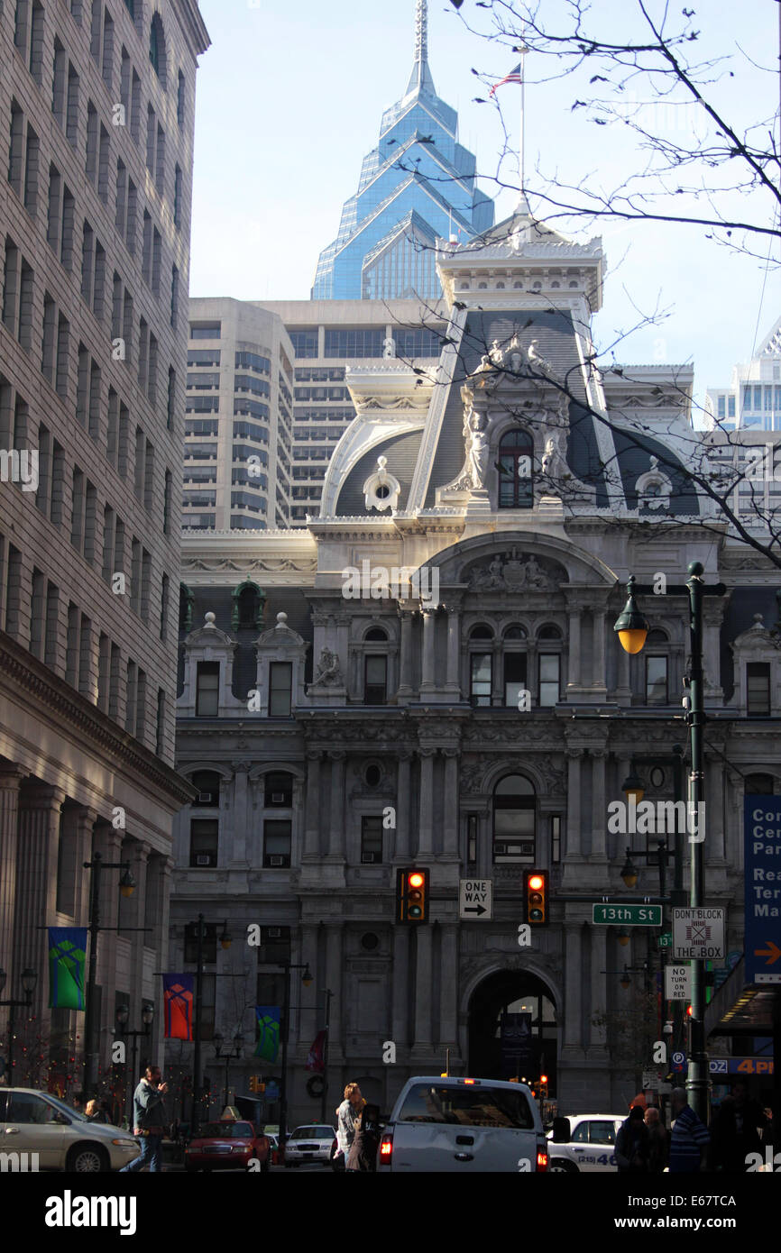 Details of the exterior of City Hall, Philadelphia, Pennsylvania Stock ...