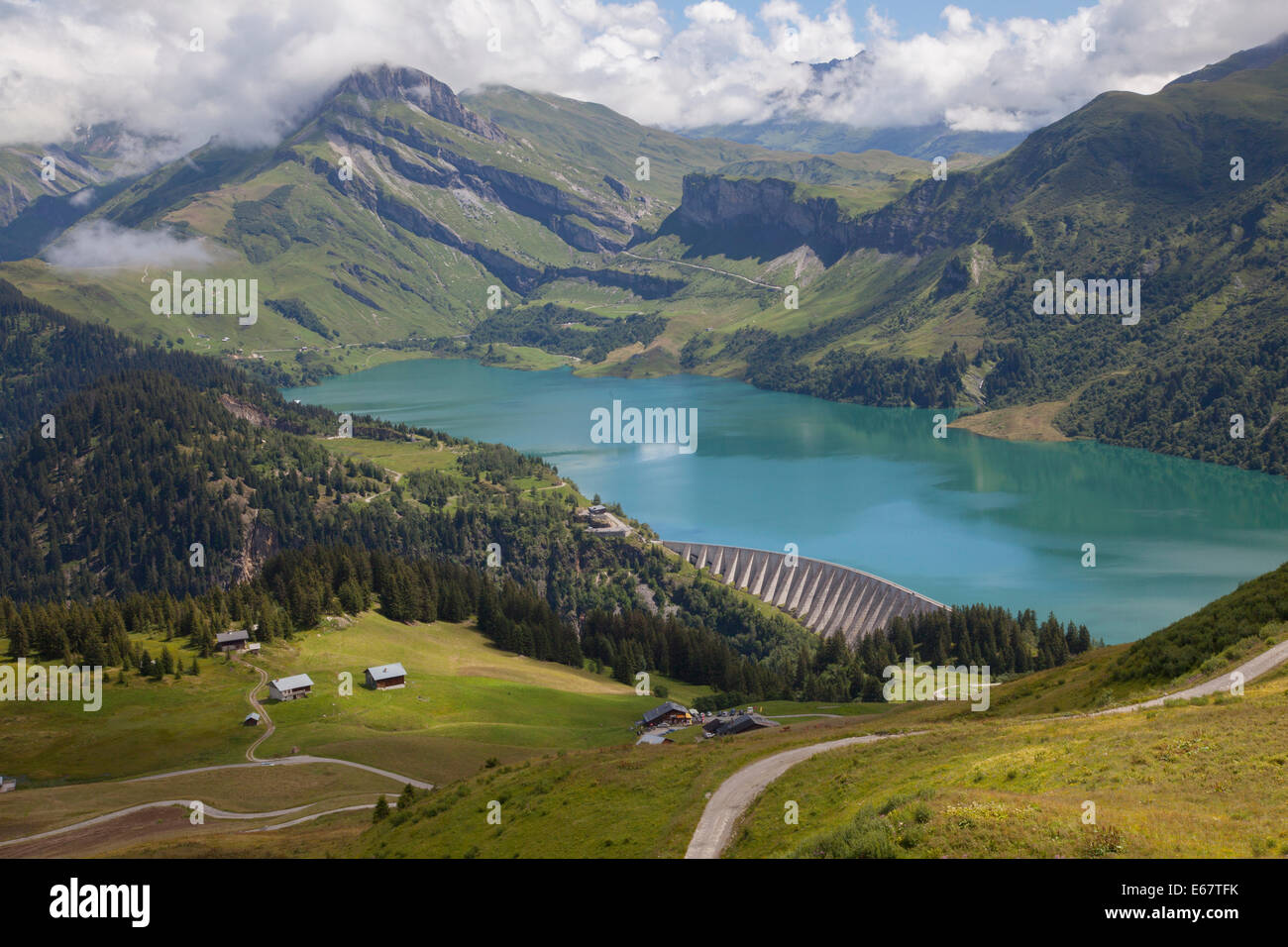 Lac de roselend dam hi-res stock photography and images - Alamy