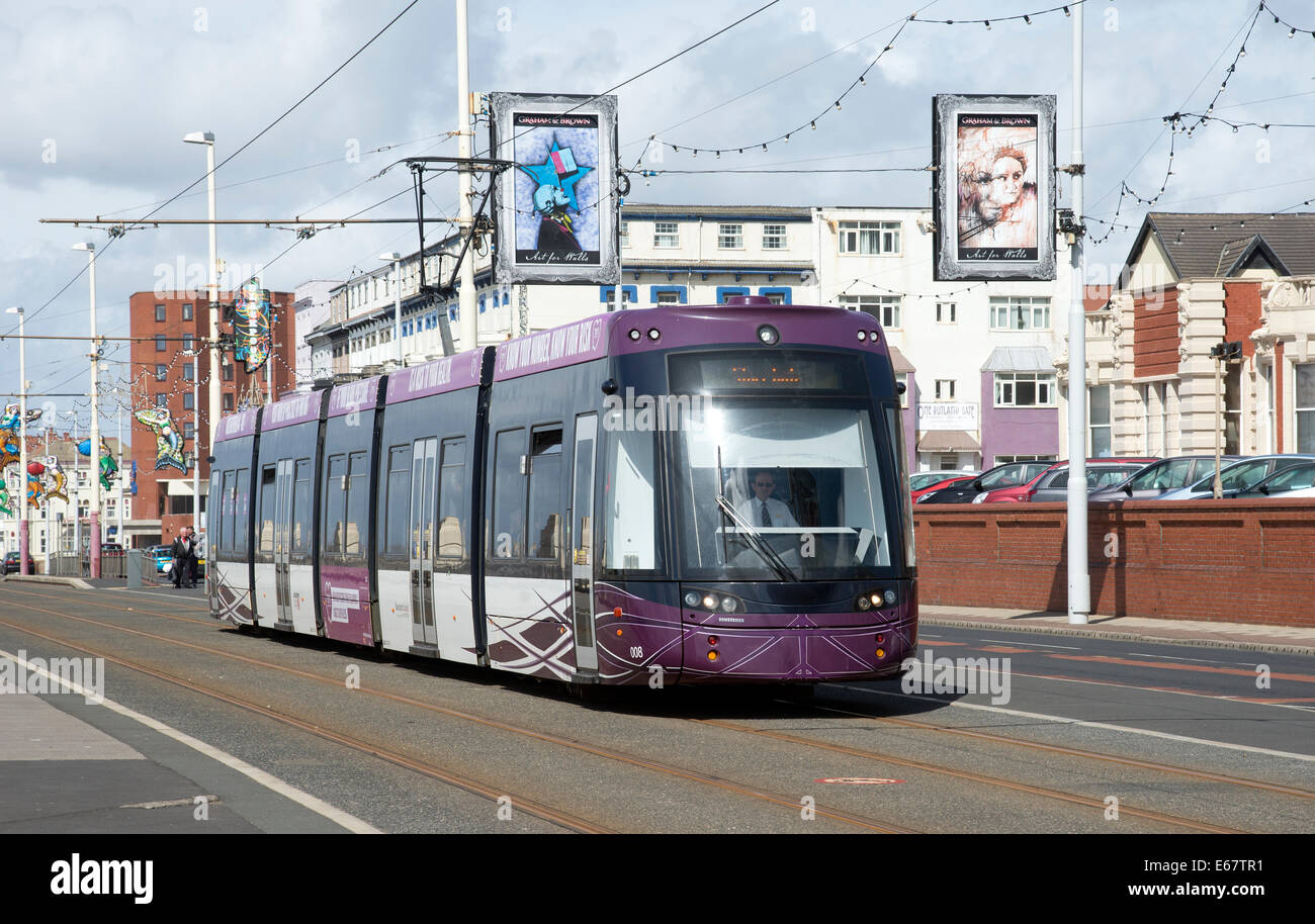 Modern blackpool tram hi-res stock photography and images - Alamy