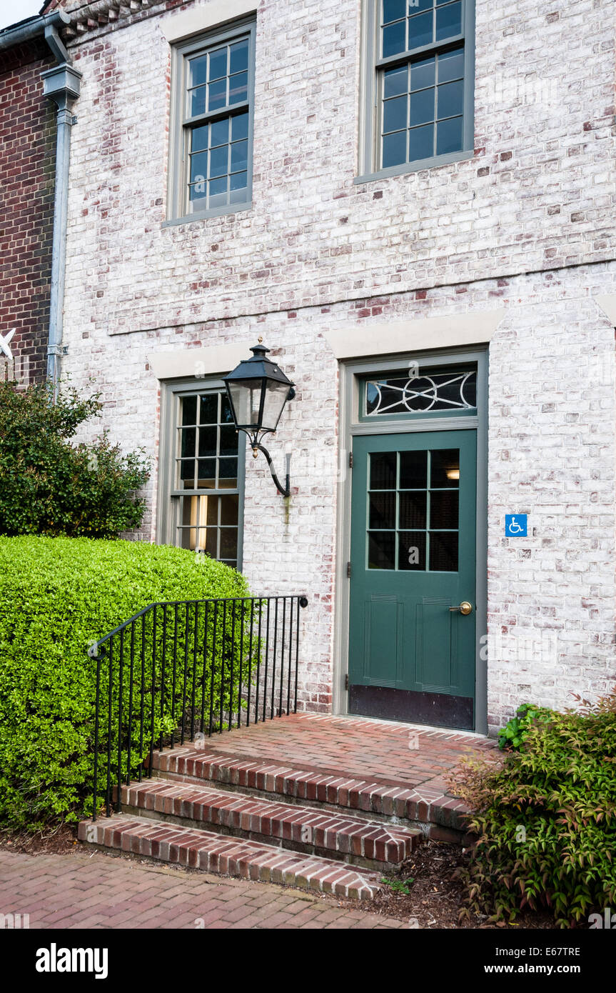 Prince George Street, Merchants Square, Colonial Williamsburg, Virginia ...