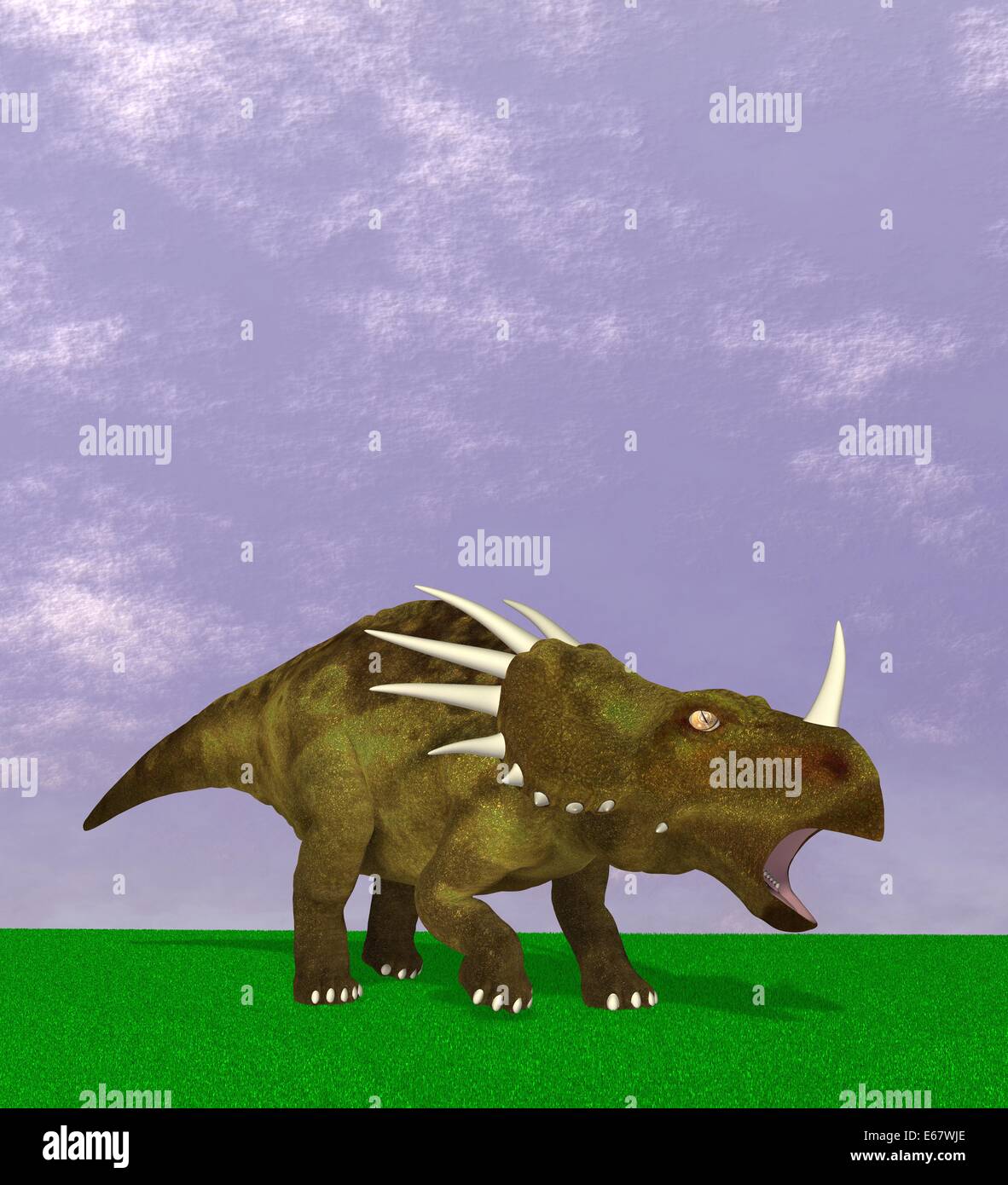 Dinosaurier Styracosaurus / dinosaur Styracosaurus Stock Photo - Alamy