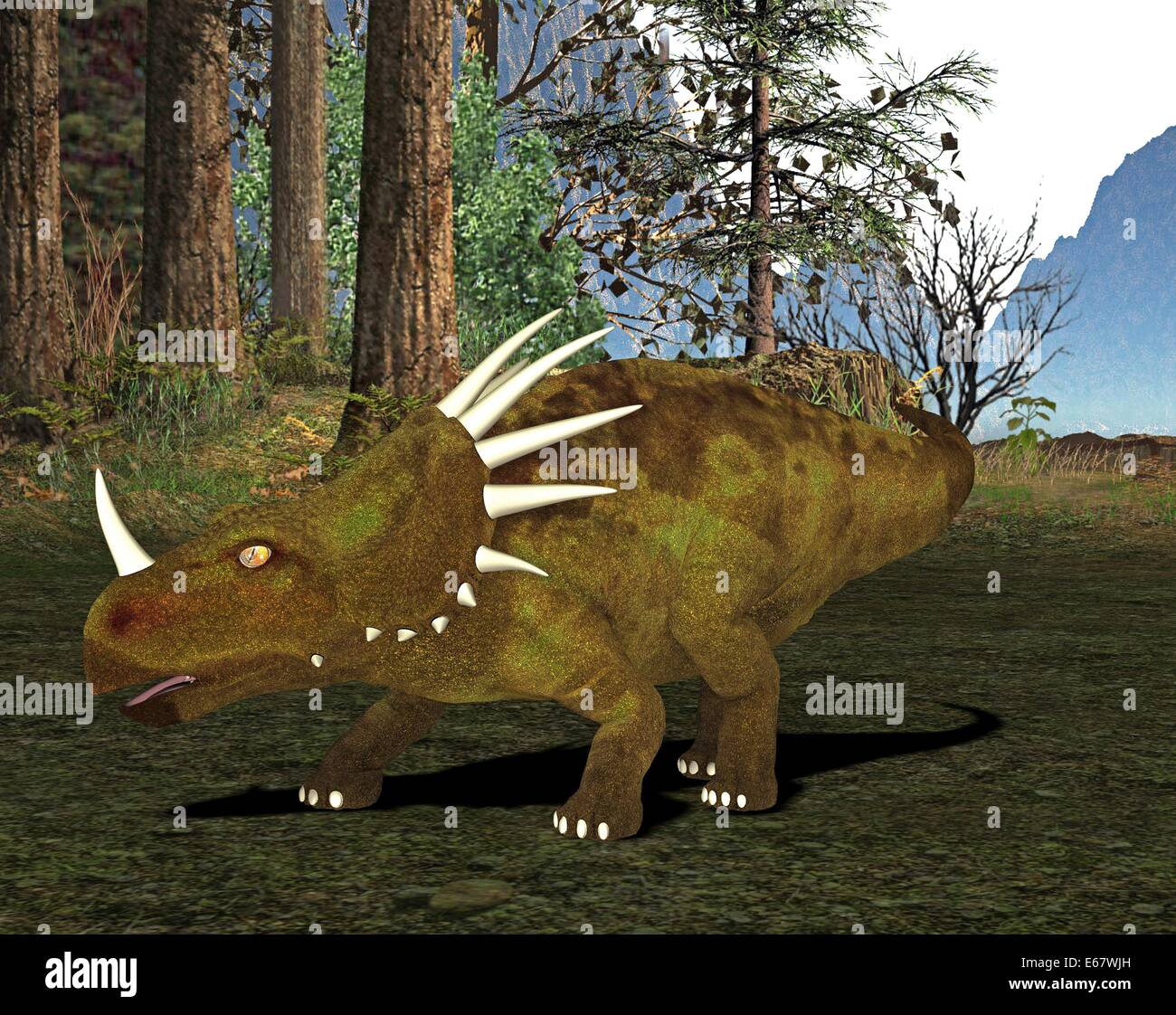 Dinosaurier Styracosaurus / dinosaur Styracosaurus Stock Photo - Alamy