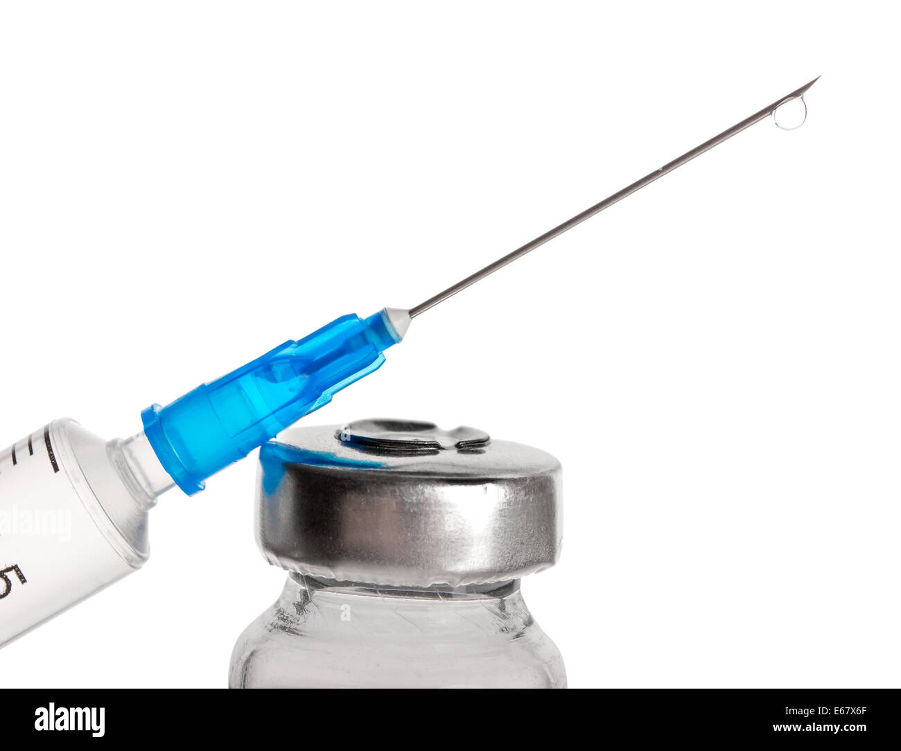 Medical vials for injection with a syringe, isolate Stock Photo - Alamy