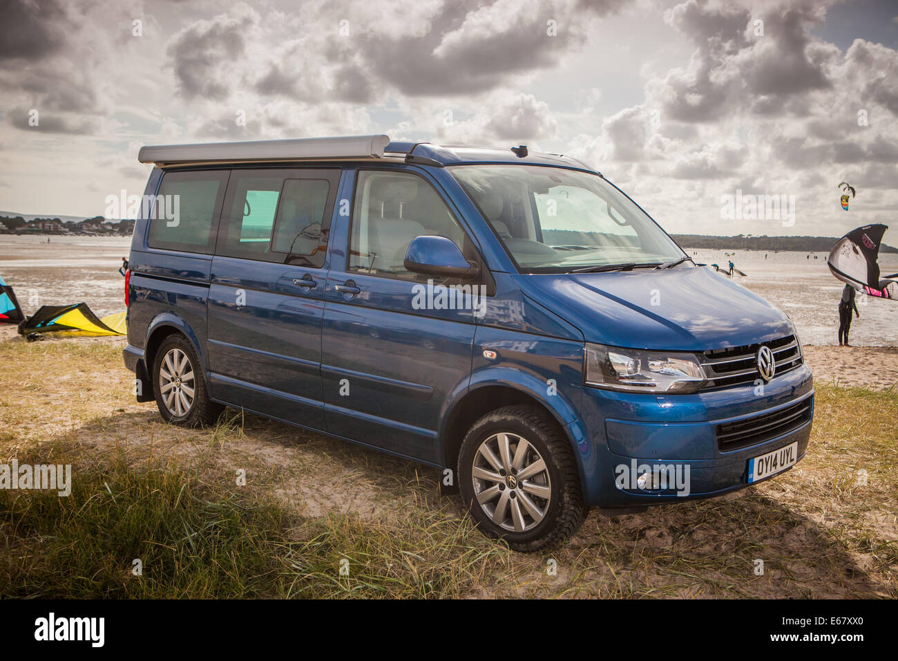 Volkswagon California Campervan on a beach Stock Photo - Alamy