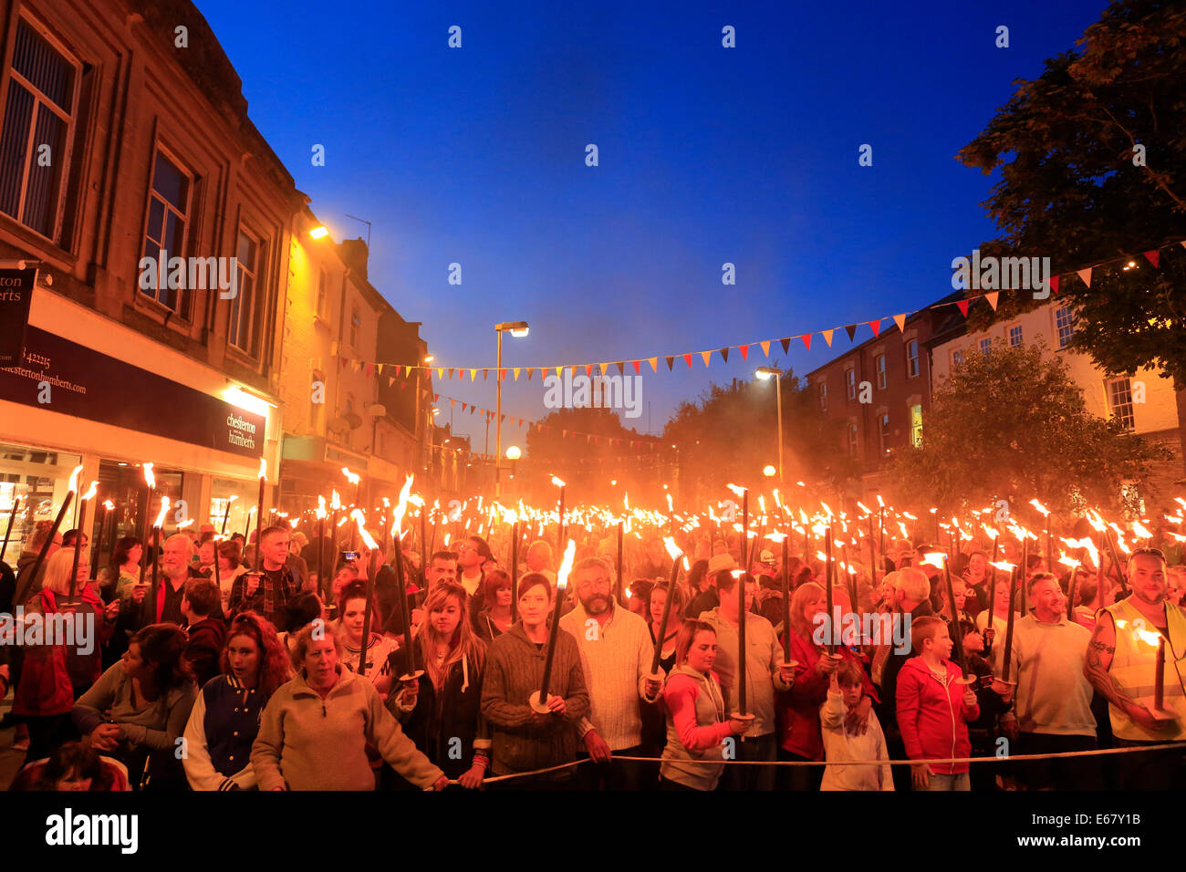 Bridport torchlight procession hi-res stock photography and images - Alamy