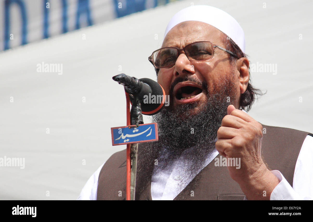 Lahore, Pakistan. 17th Aug, 2014. The Pakistan chief of the Islamic ...