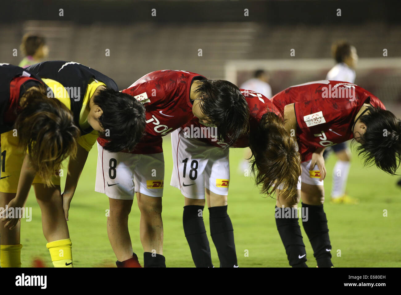 Urawakomaba Stadium, Saitama, Japan. 17th Aug, 2014. Urawa Reds Ladies ...