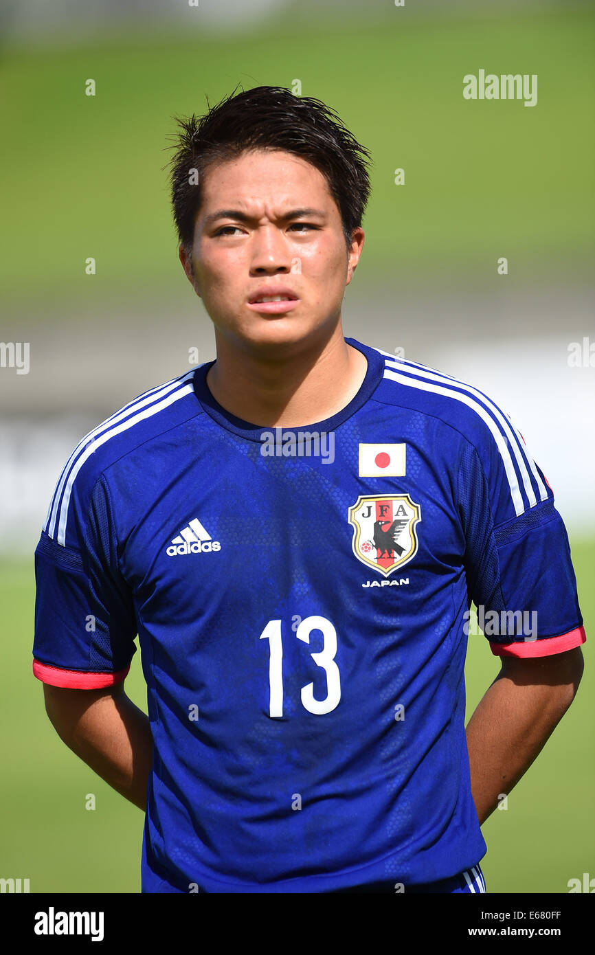 Kusanagi Stadium, Shizuoka, Japan. 17th Aug, 2014. Daisuke Takagi (JPN), AUGUST 17, 2014 ...