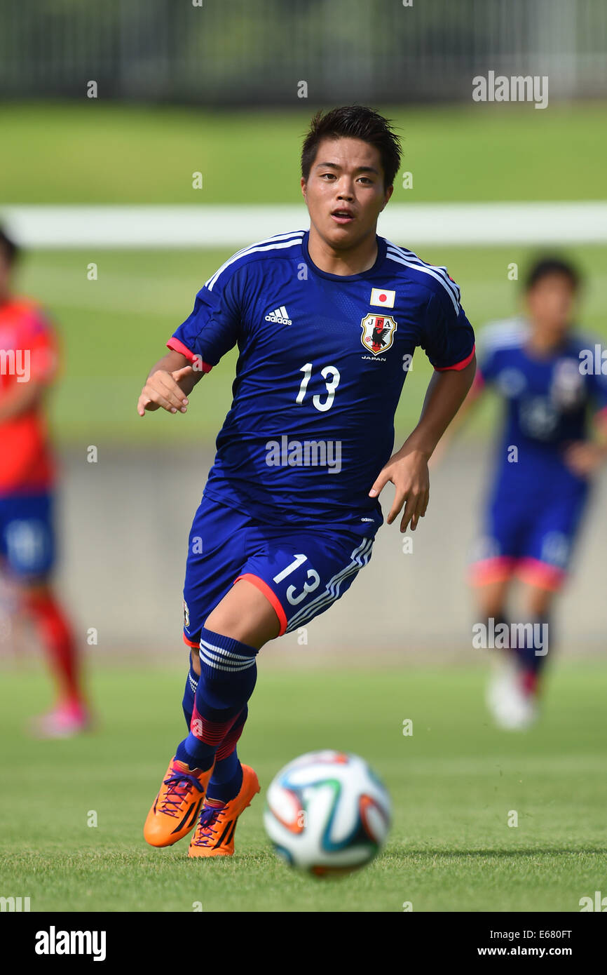 Kusanagi Stadium, Shizuoka, Japan. 17th Aug, 2014. Daisuke Takagi (JPN ...