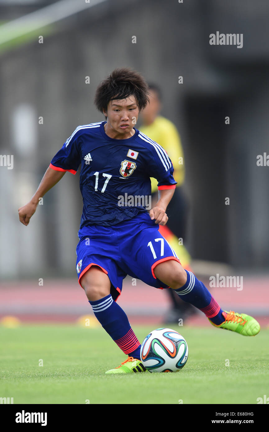 Kusanagi Stadium, Shizuoka, Japan. 17th Aug, 2014. Daisuke Sakai (JPN ...