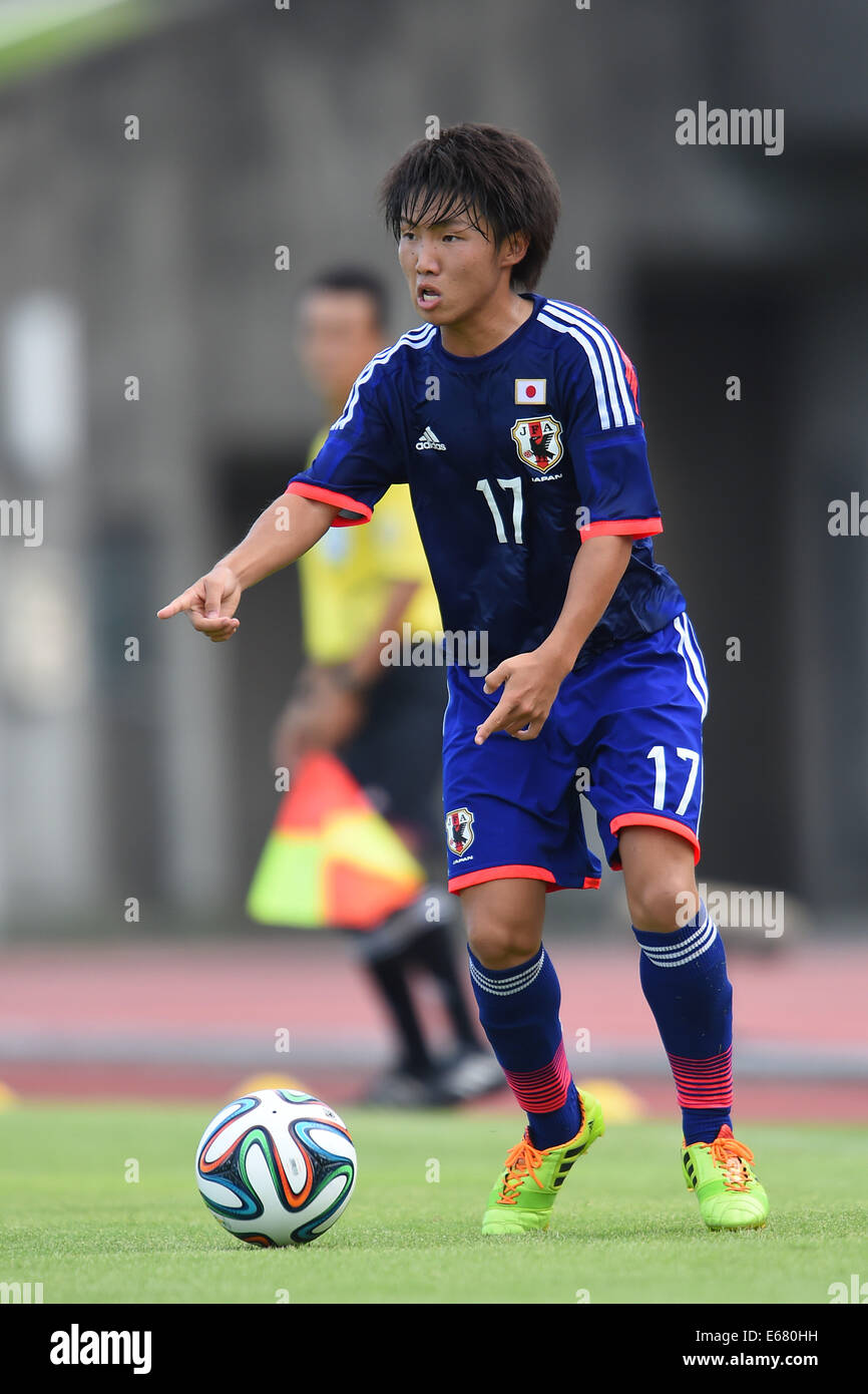 Kusanagi Stadium, Shizuoka, Japan. 17th Aug, 2014. Daisuke Sakai (JPN ...