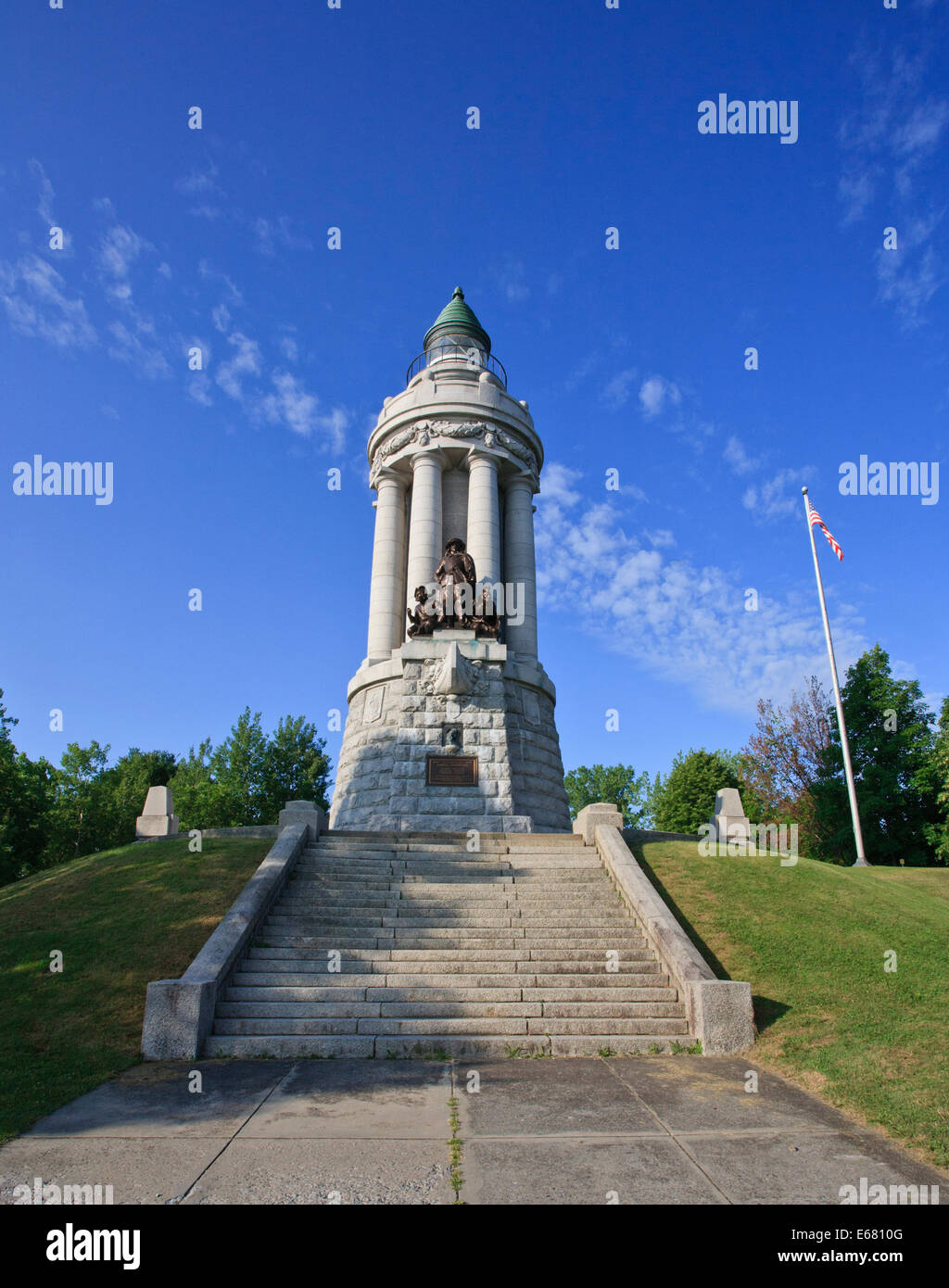 LIghthouse on Lake Champlain built to the memory of Samuel Champlain ...