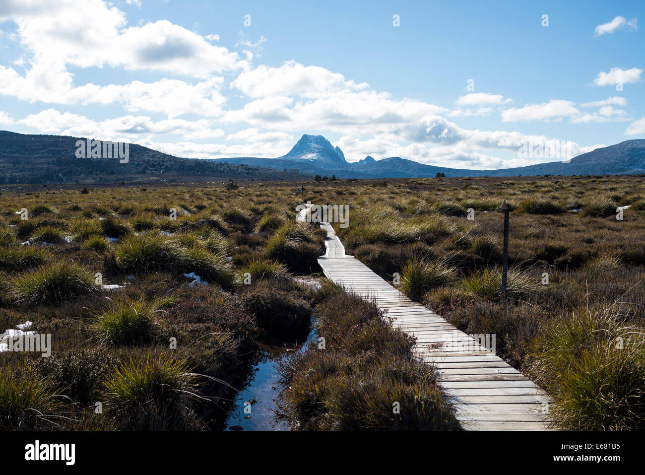 Duckboard, Overland track, Tasmania, Australia Stock Photo - Alamy