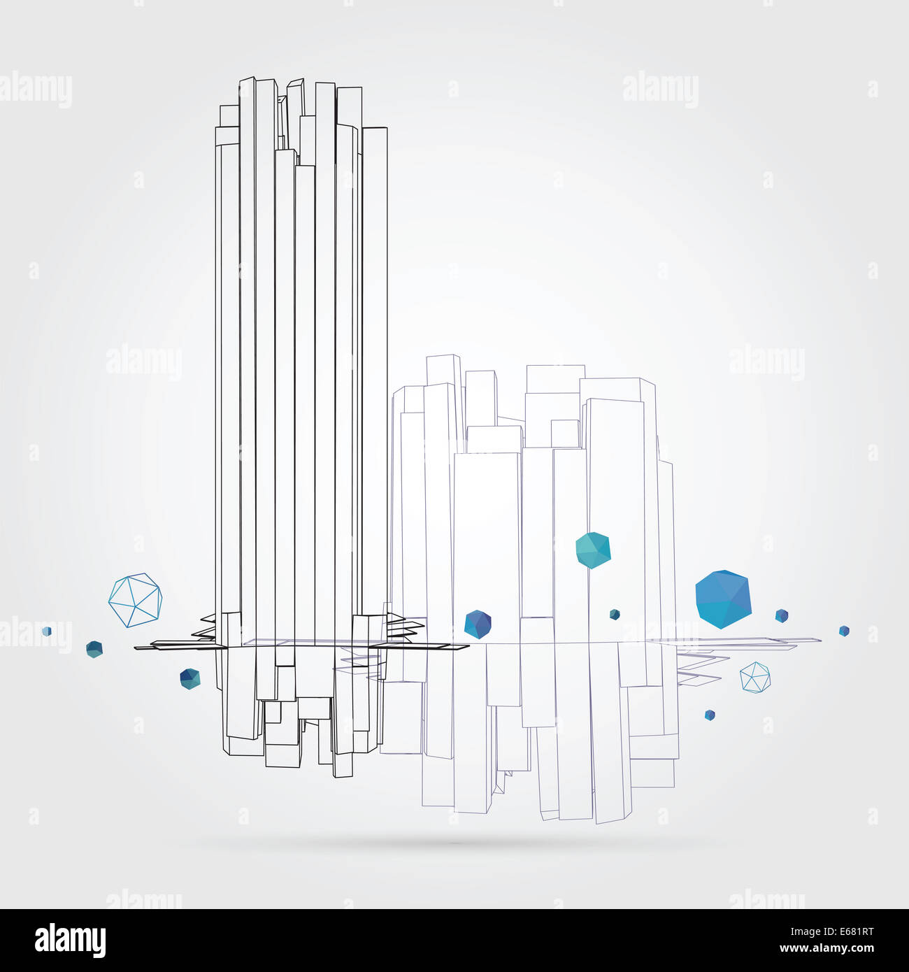 Geometric background. 3D Vector Stock Photo - Alamy