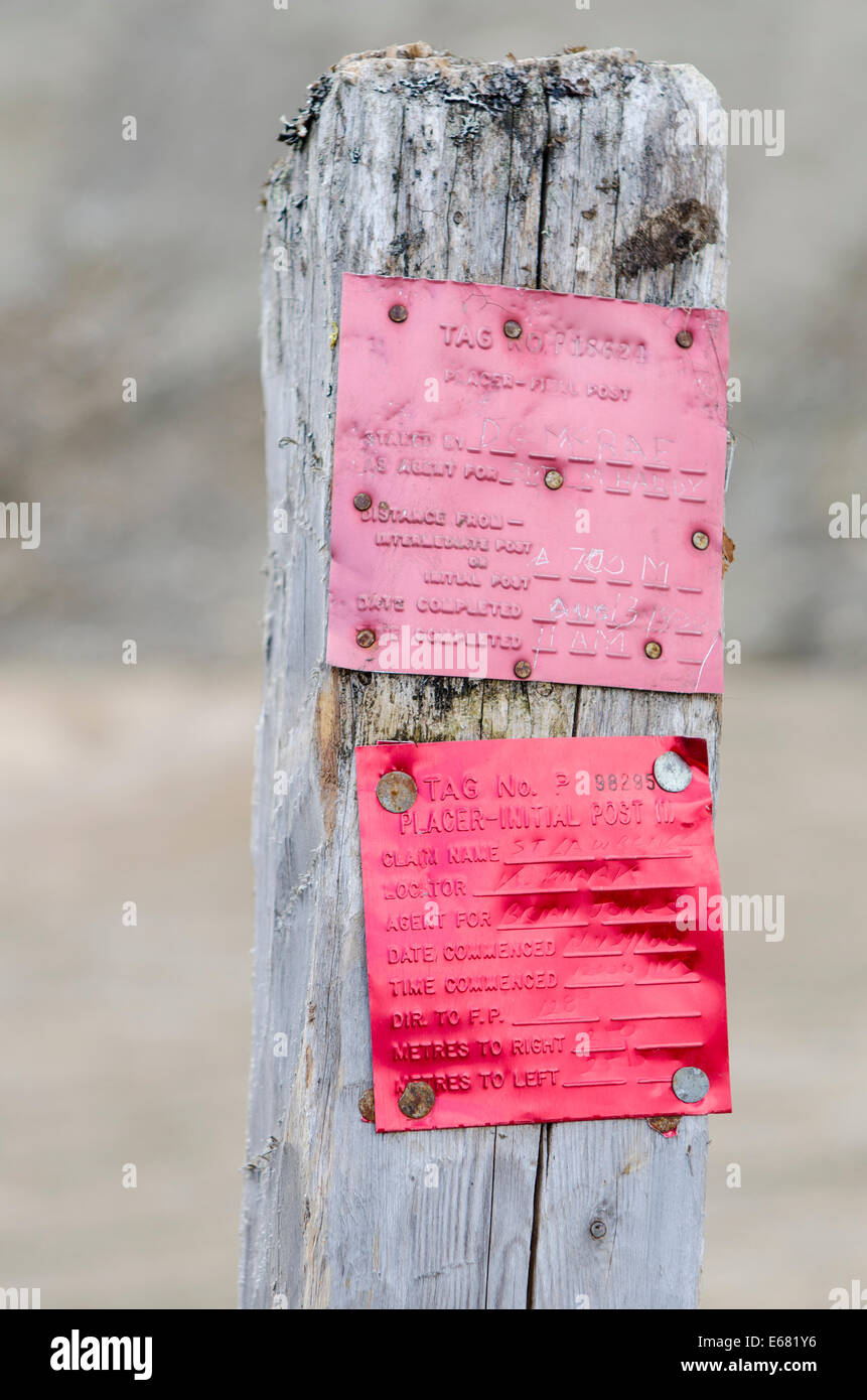 Mining claim marker hi-res stock photography and images - Alamy