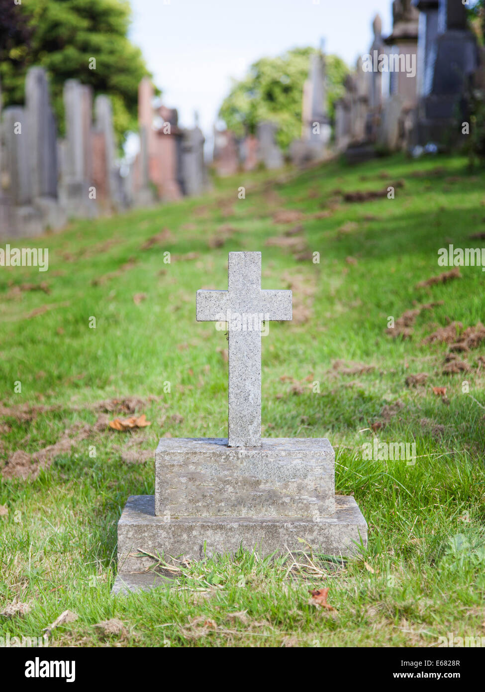 Very old gravestone for a childs grave hi-res stock photography and ...