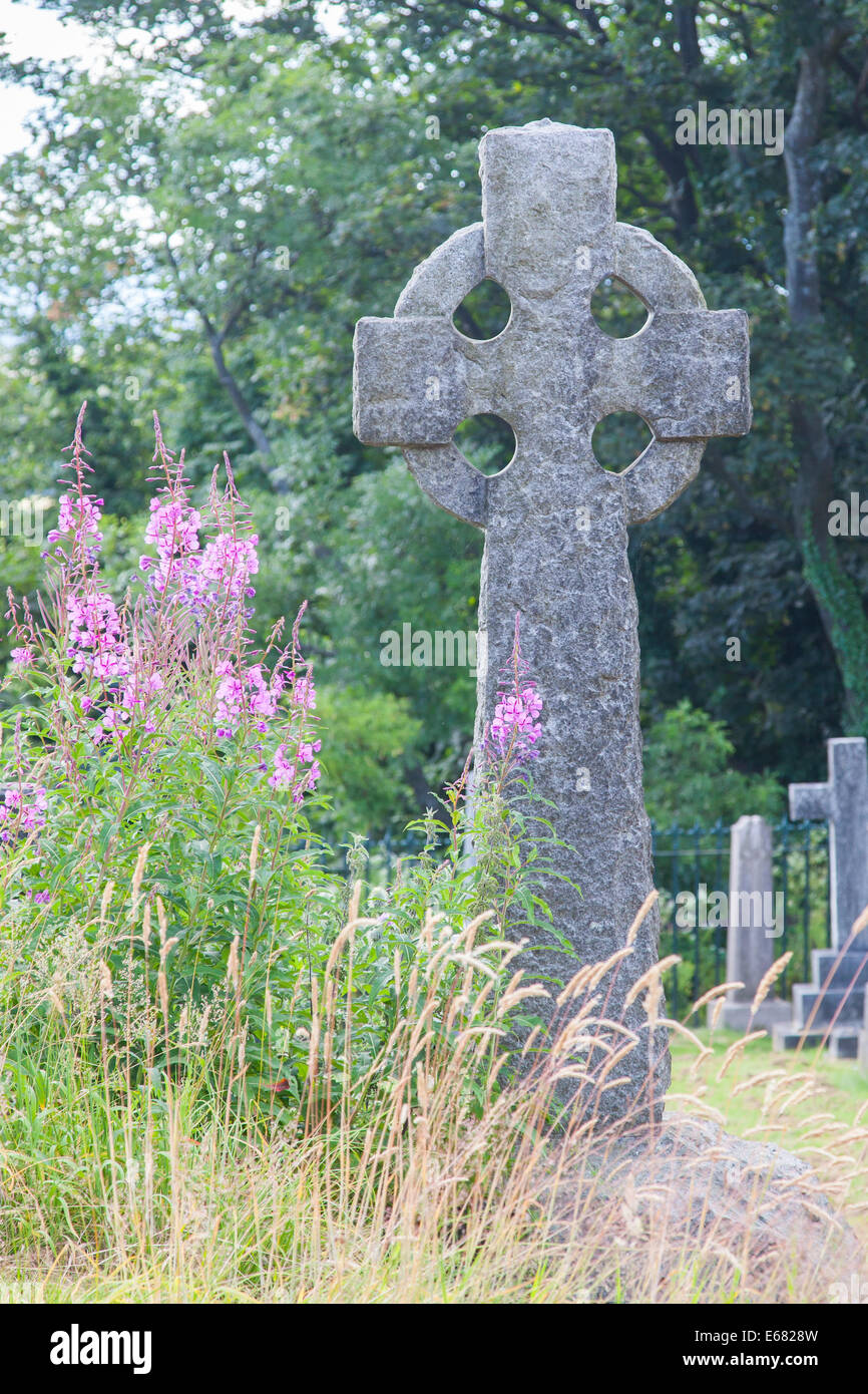 Very old gravestone on a cemetery, Scotland Stock Photo - Alamy