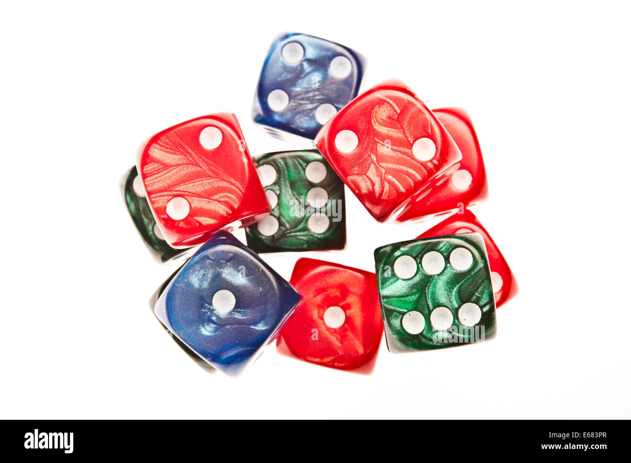 Colourful dice hi-res stock photography and images - Alamy