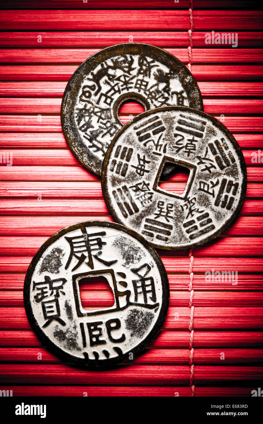 antique chinese coins Stock Photo - Alamy