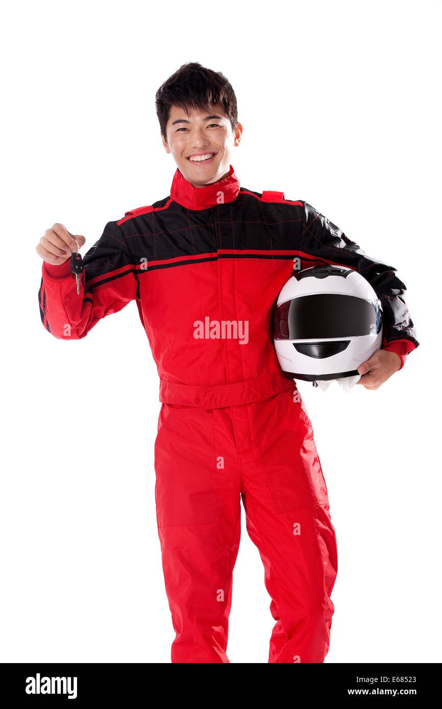 Young race car driver Stock Photo - Alamy