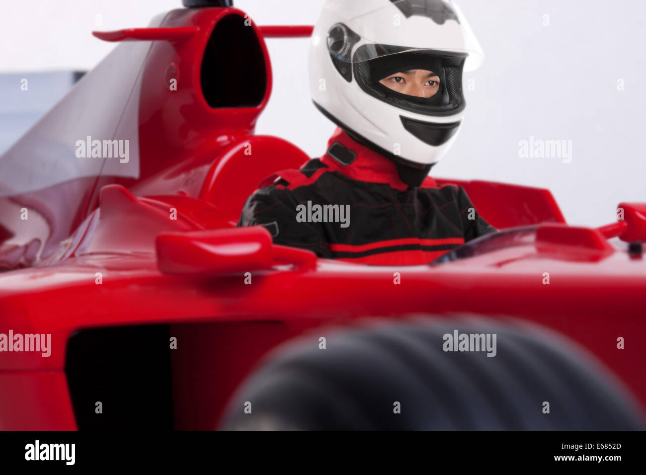Young race car driver Stock Photo - Alamy