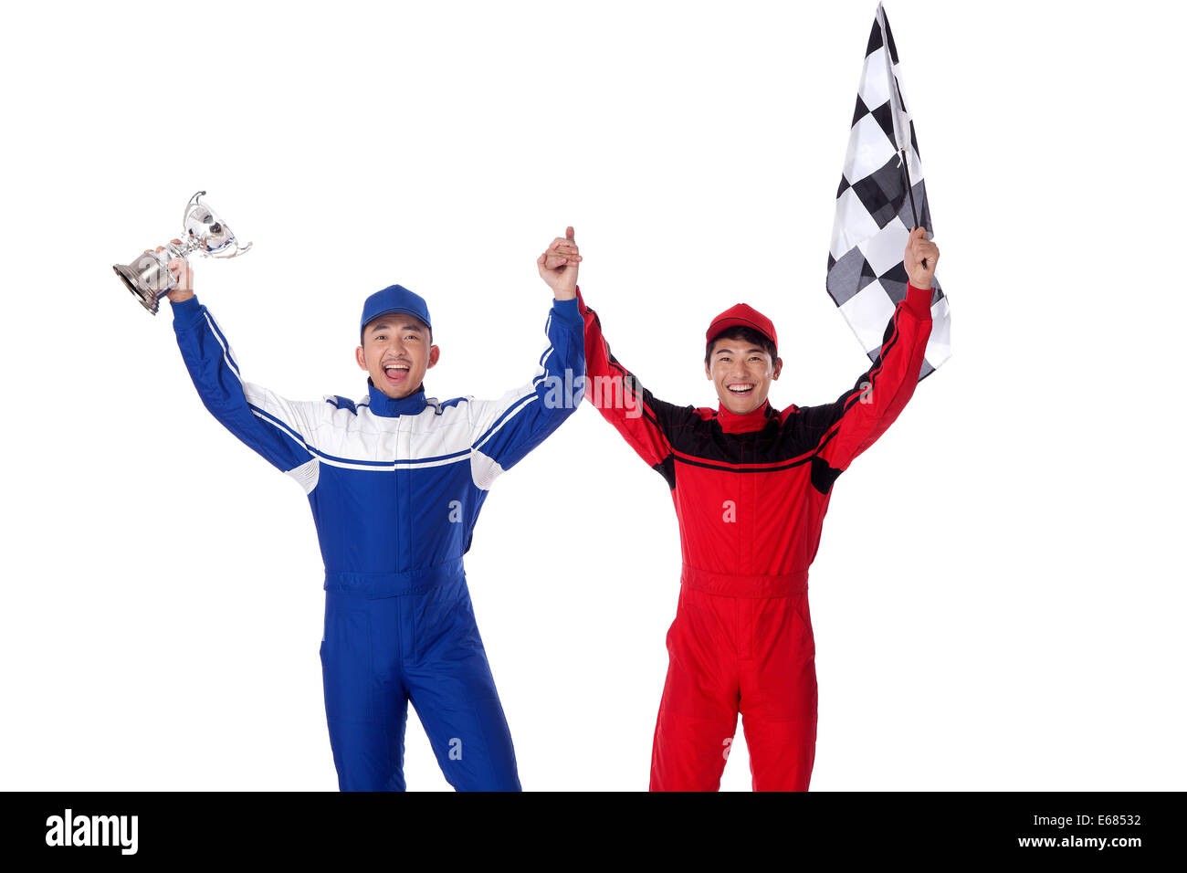 Race car drivers Stock Photo - Alamy