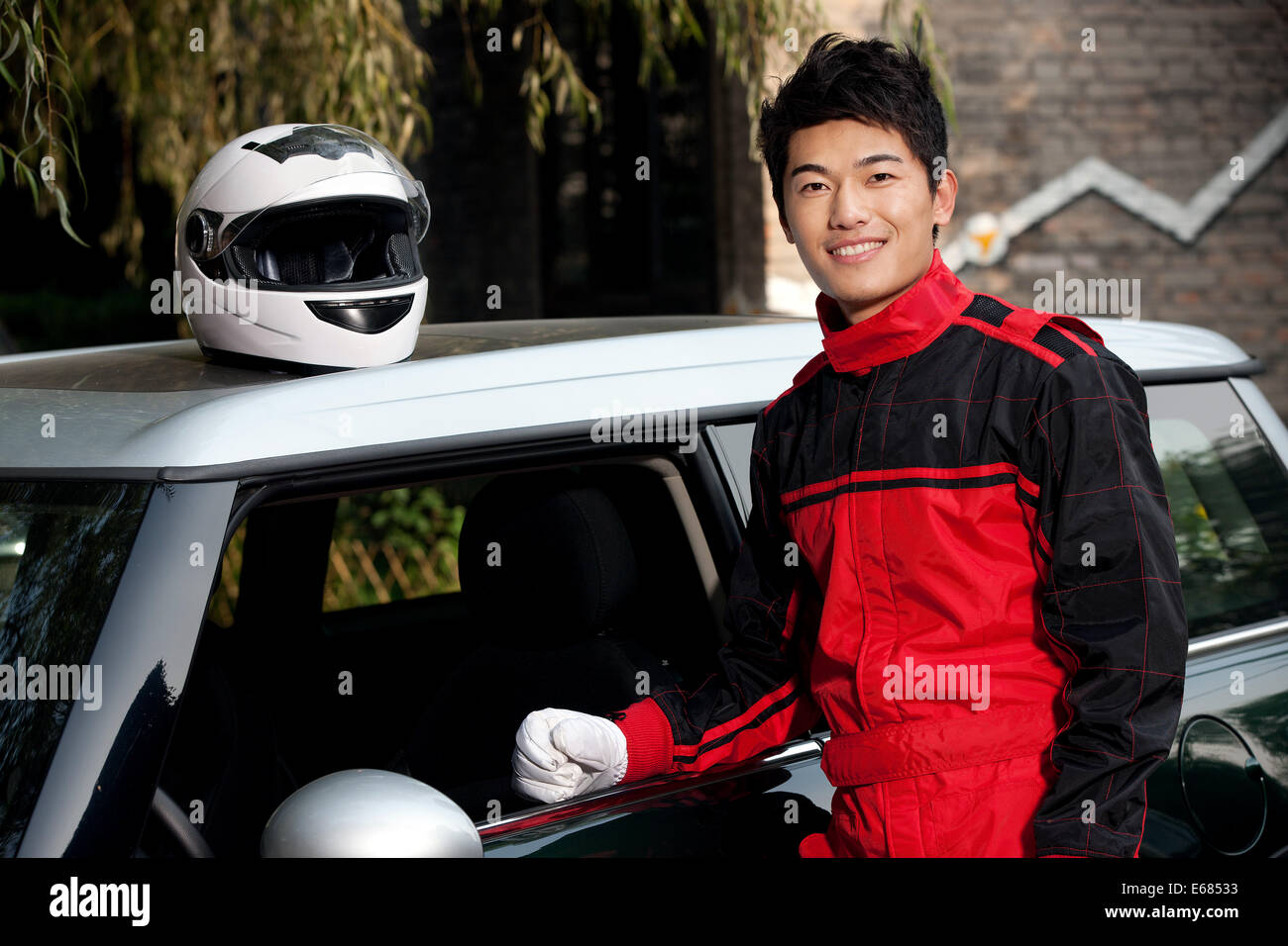Young race car driver Stock Photo - Alamy