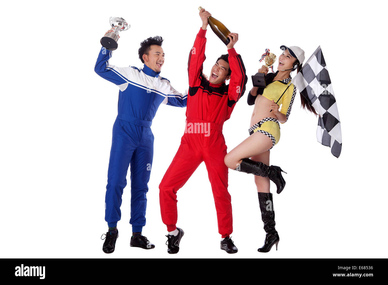 Race car drivers Stock Photo - Alamy