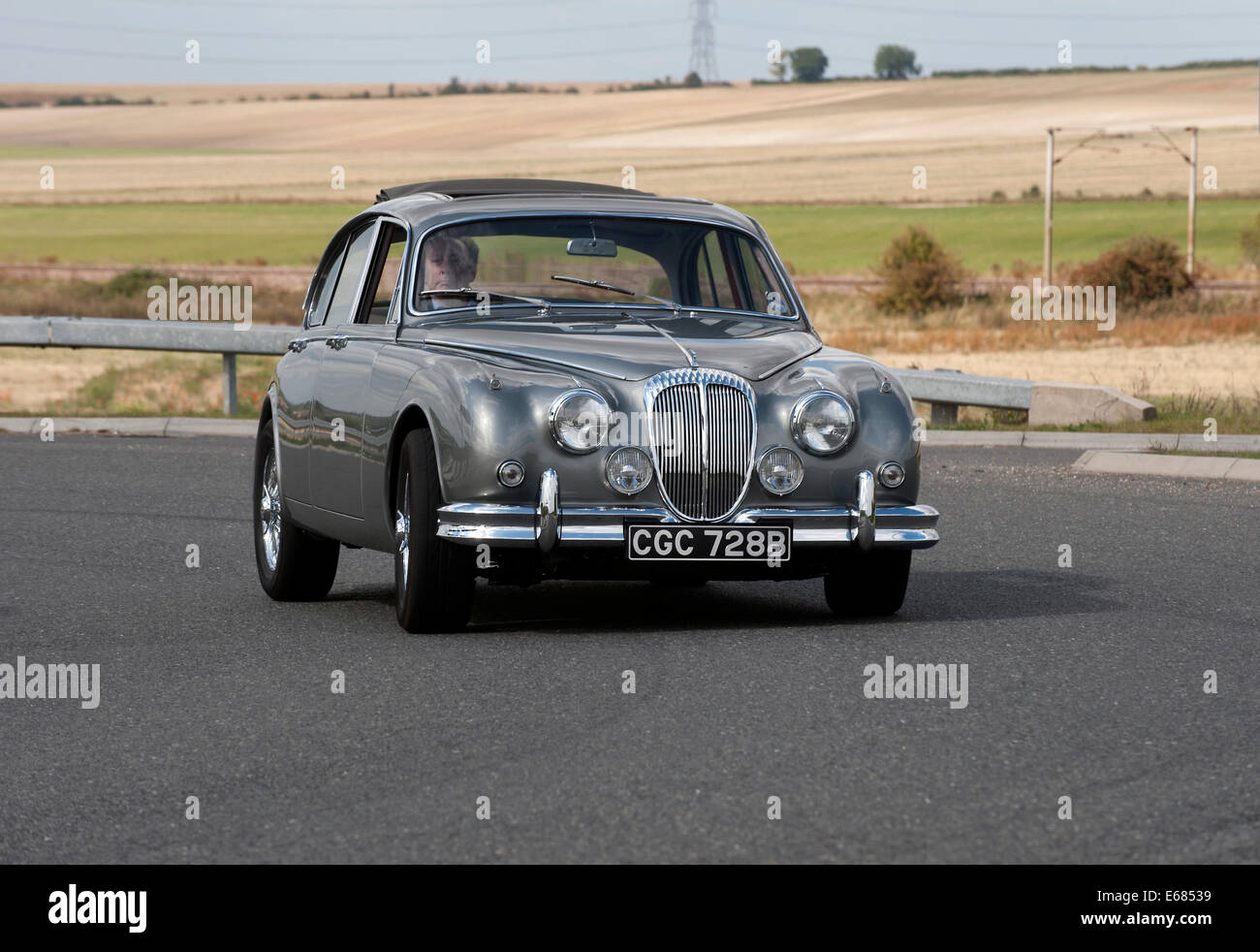 Daimler V8 classic car, often mistaken for a Jaguar Mk2 Stock Photo - Alamy