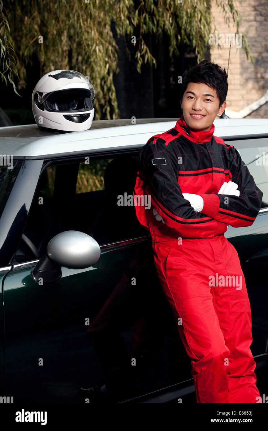Young race car driver Stock Photo - Alamy
