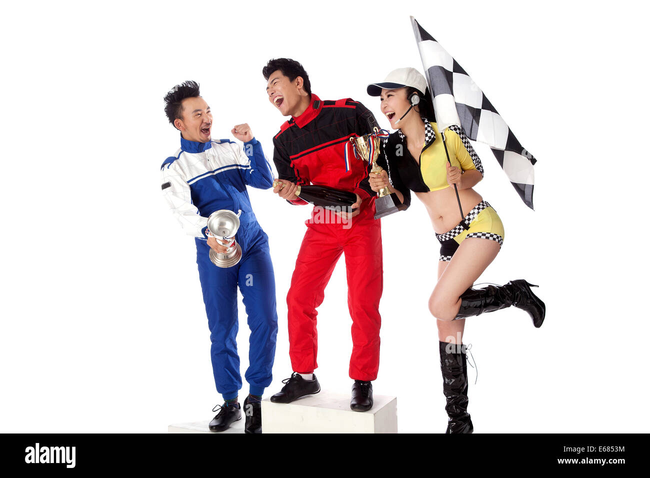 Race car drivers Stock Photo - Alamy