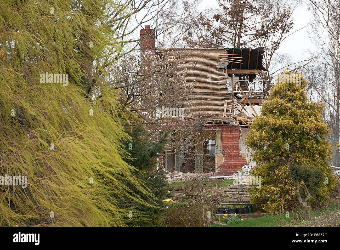 Percy Throwers old house Demolished Stock Photo - Alamy