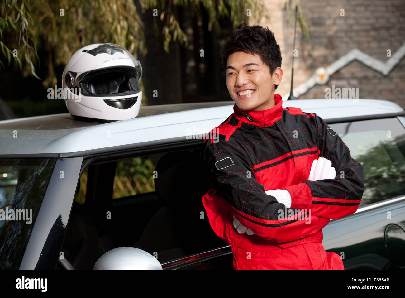 Young race car driver Stock Photo - Alamy