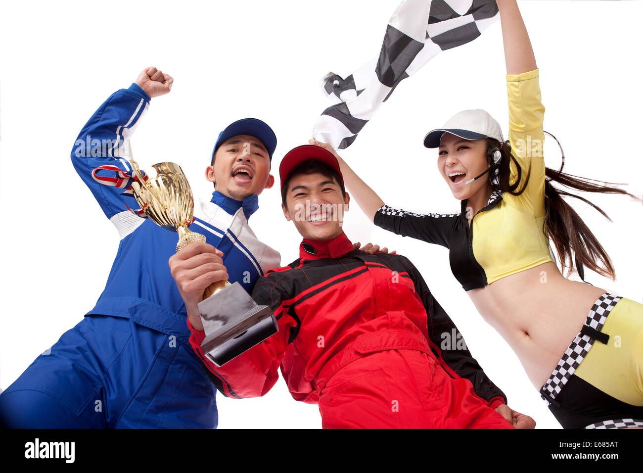 Race car drivers Stock Photo - Alamy