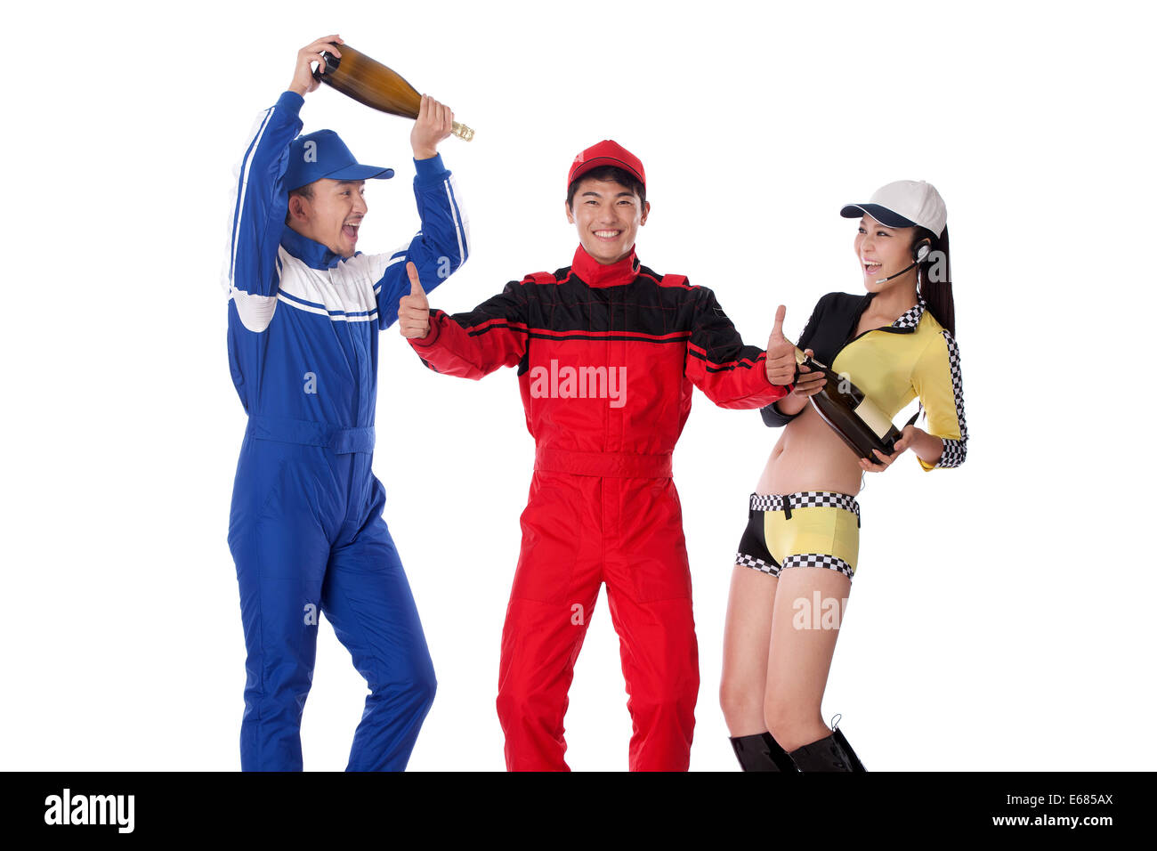 Race car drivers Stock Photo - Alamy