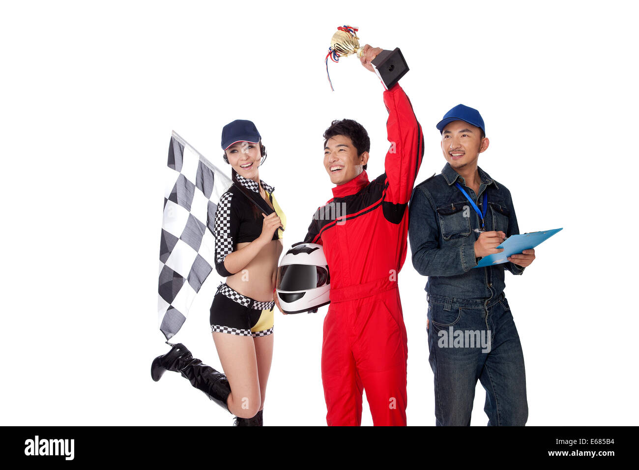 Race car drivers Stock Photo - Alamy