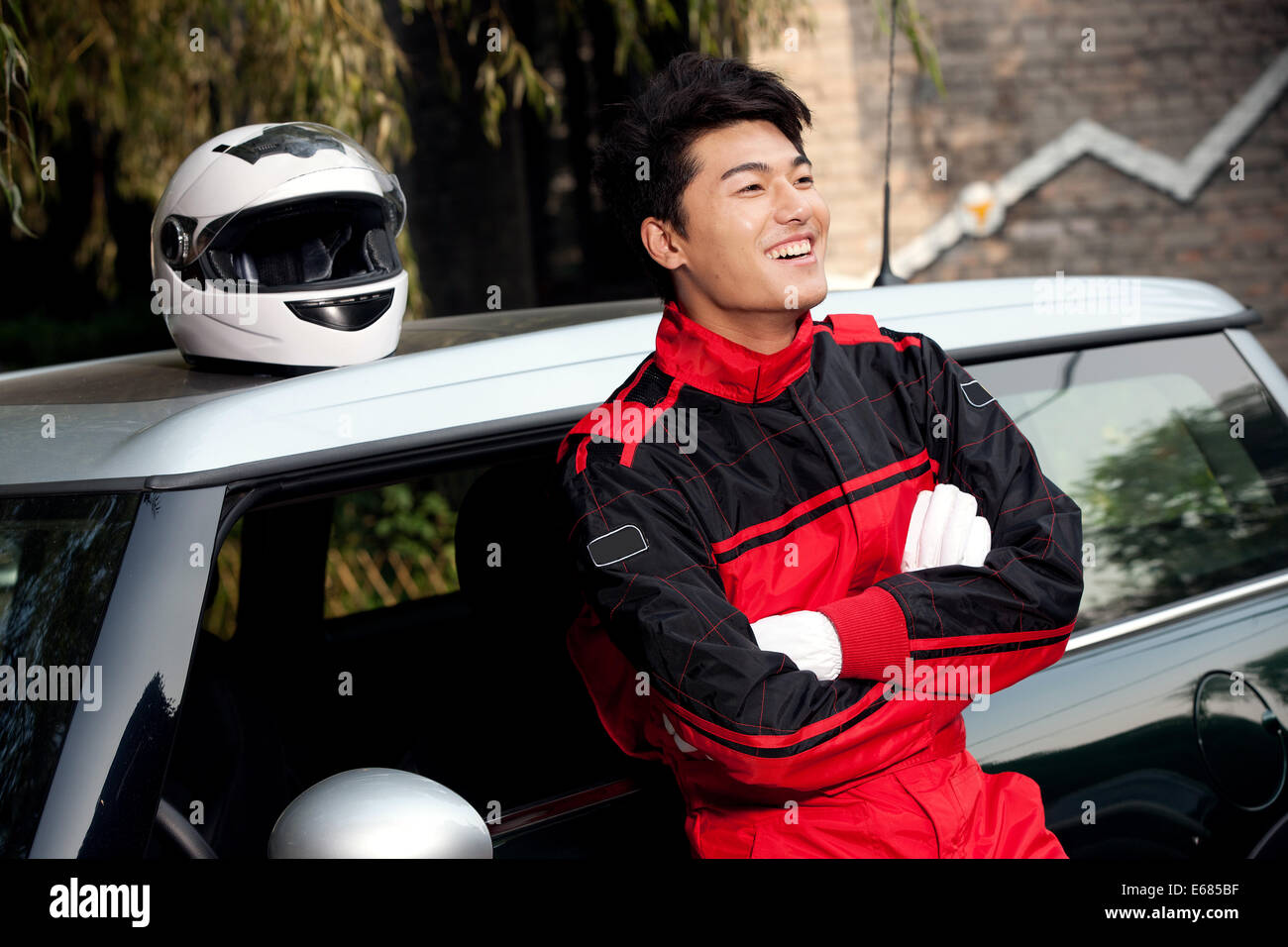 Young race car driver Stock Photo - Alamy