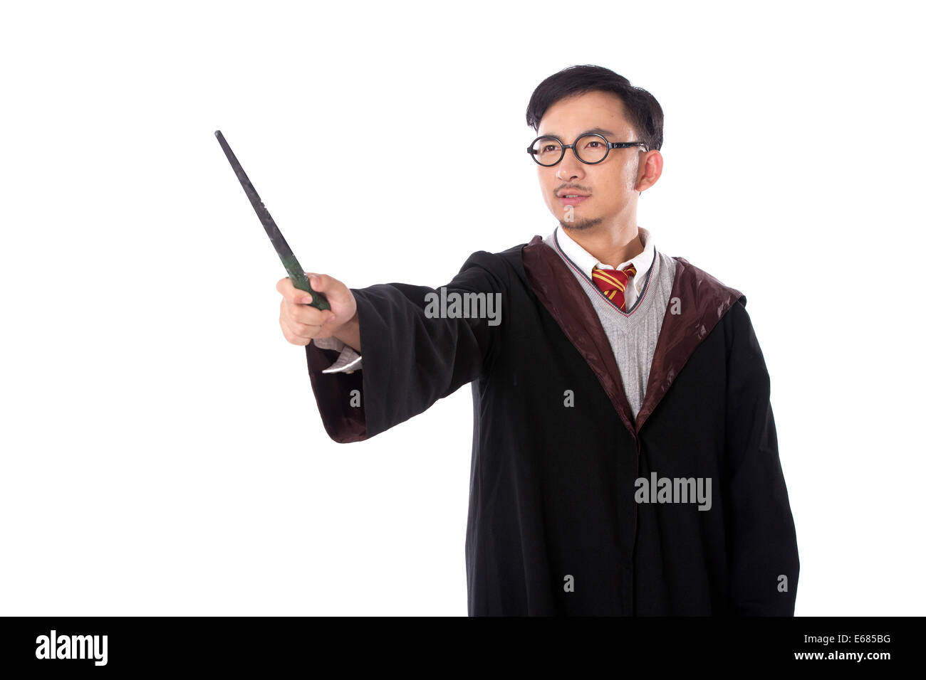 Young man dressed as a wizard Stock Photo - Alamy