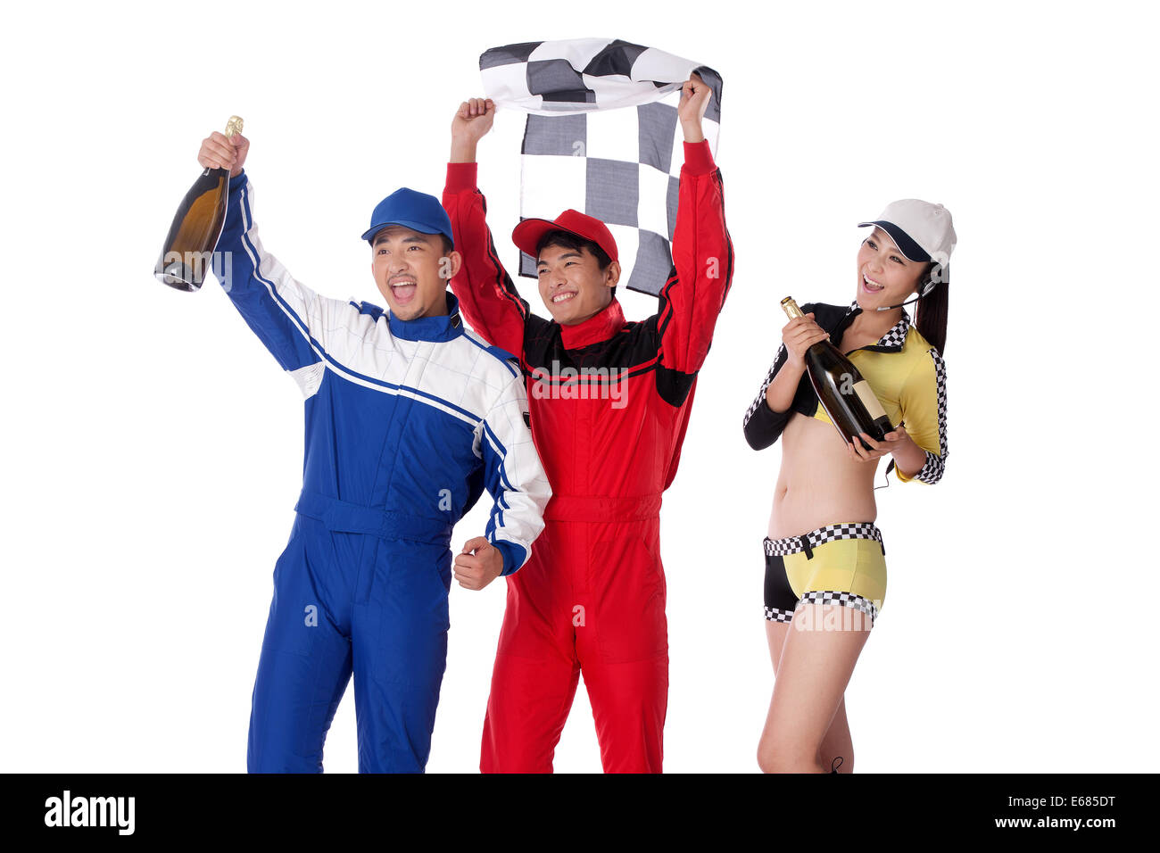 Race car drivers Stock Photo - Alamy
