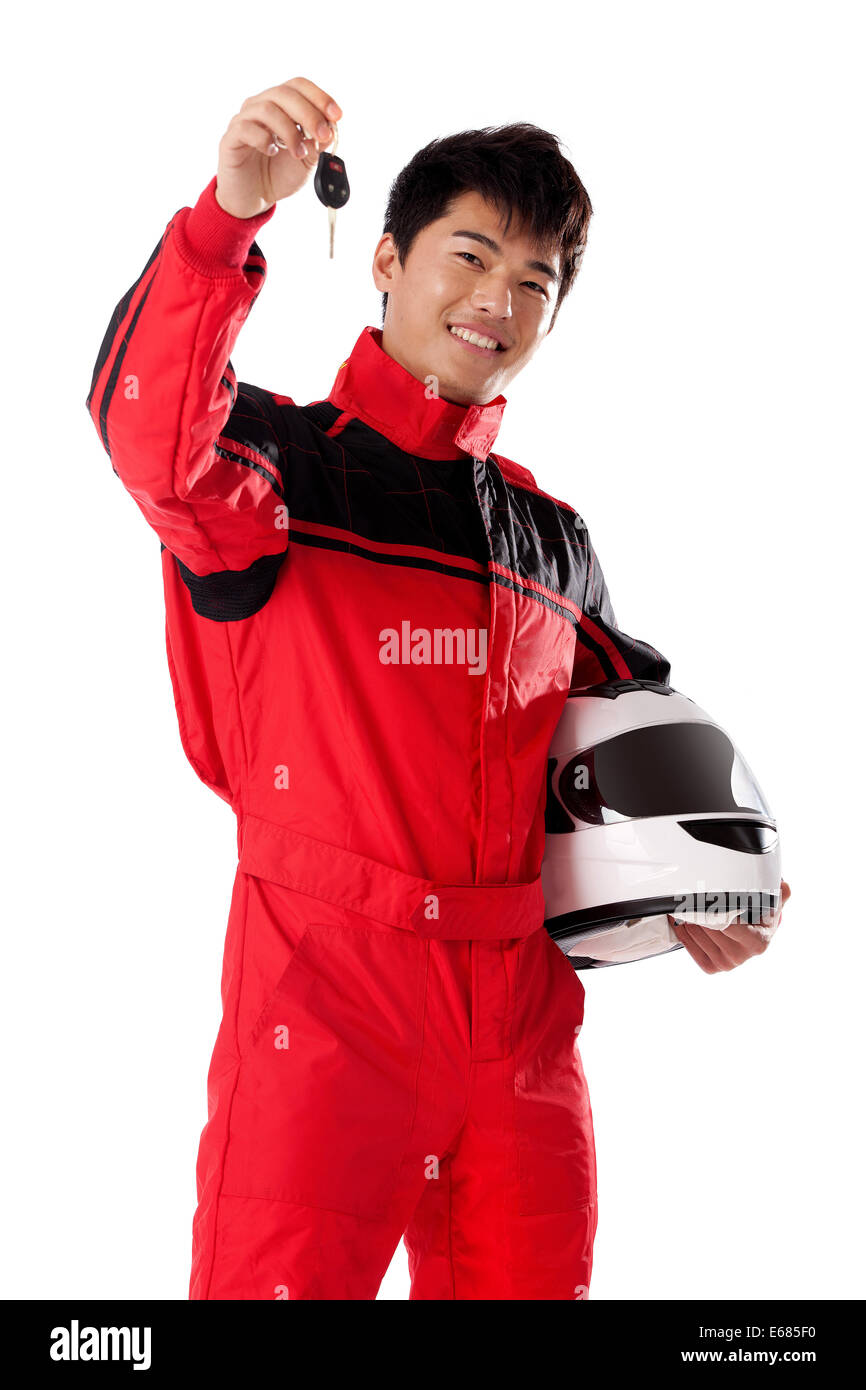 Young race car driver Stock Photo - Alamy