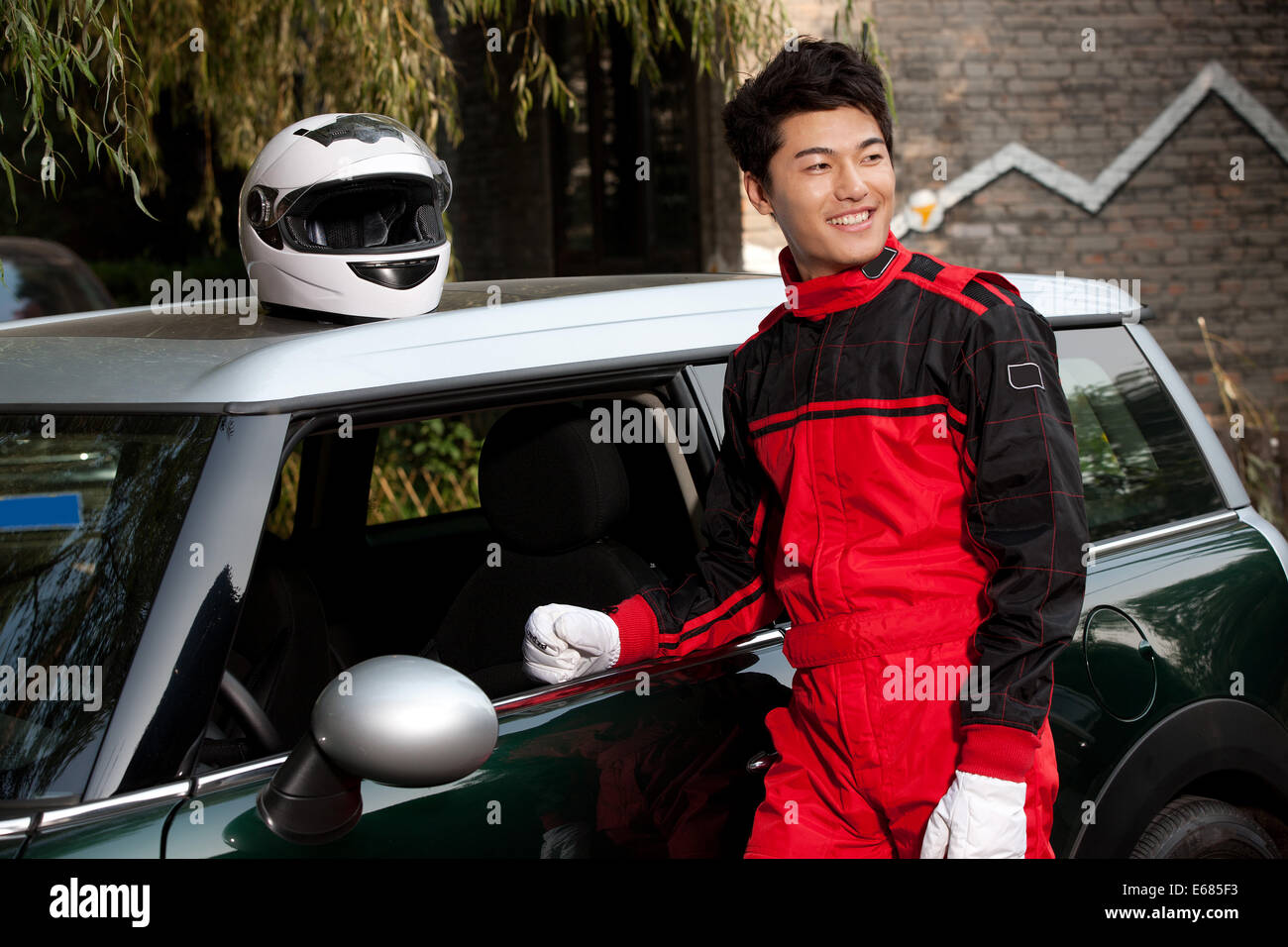 Young race car driver Stock Photo - Alamy