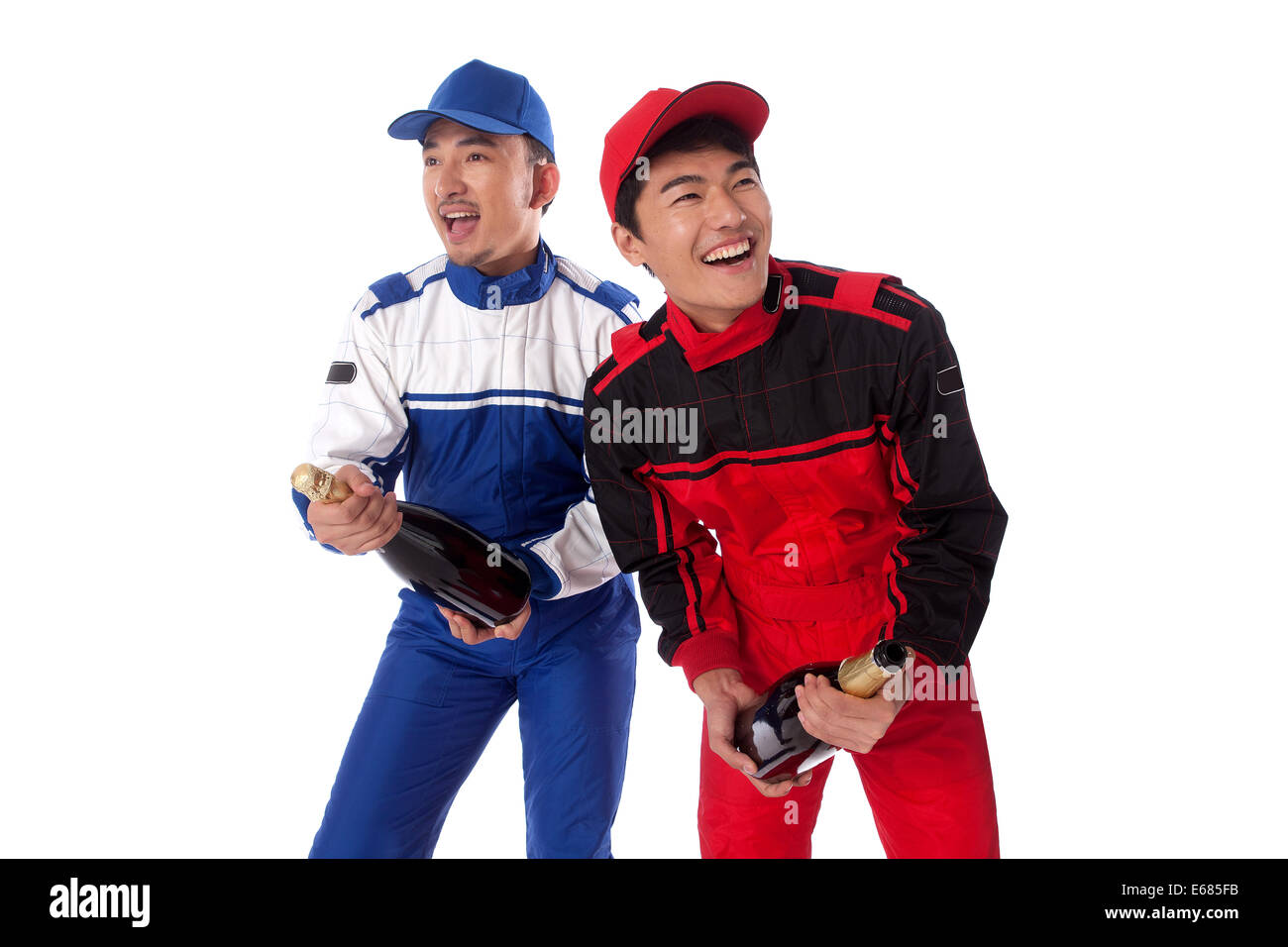 Race car drivers Stock Photo - Alamy